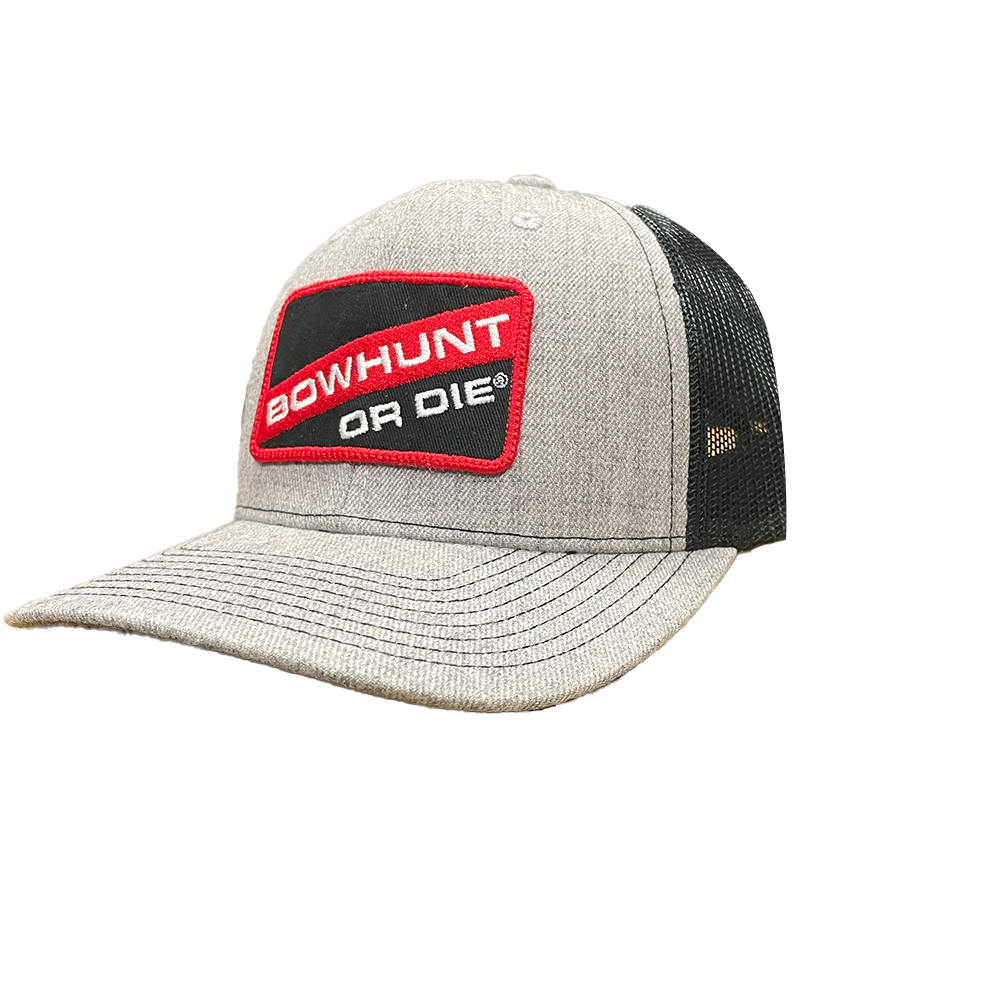 Grey Offset Patch Hat – bowhuntingcom